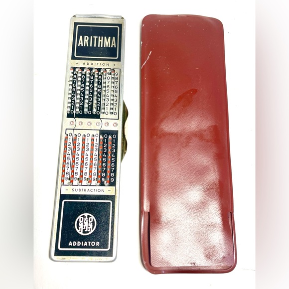 Other | Vintage German Arithma Addiator Mechanical Calculator With Case ...